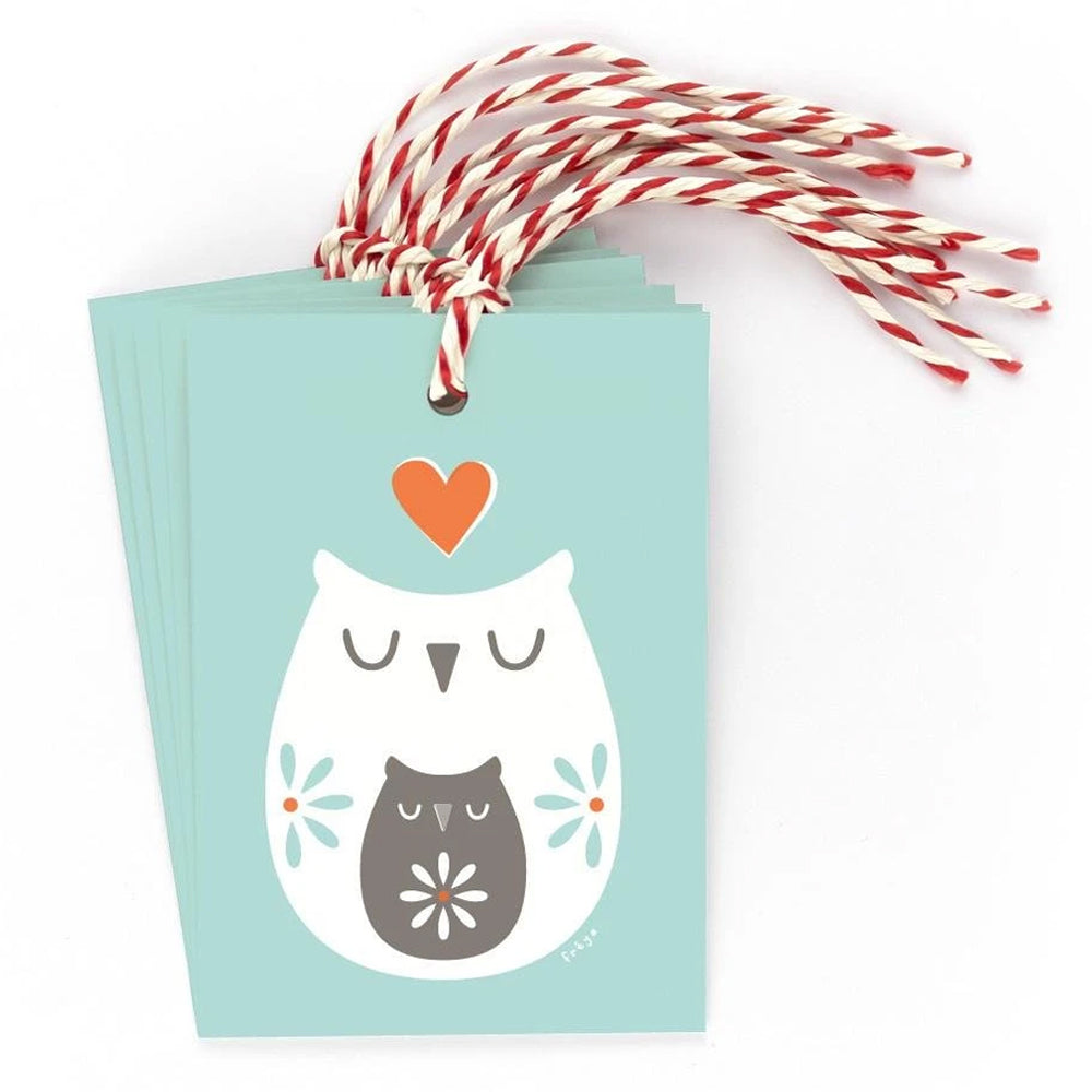 Folklore Owl Gift Tags Set of 6 - Freya Art & Design - Common Joys